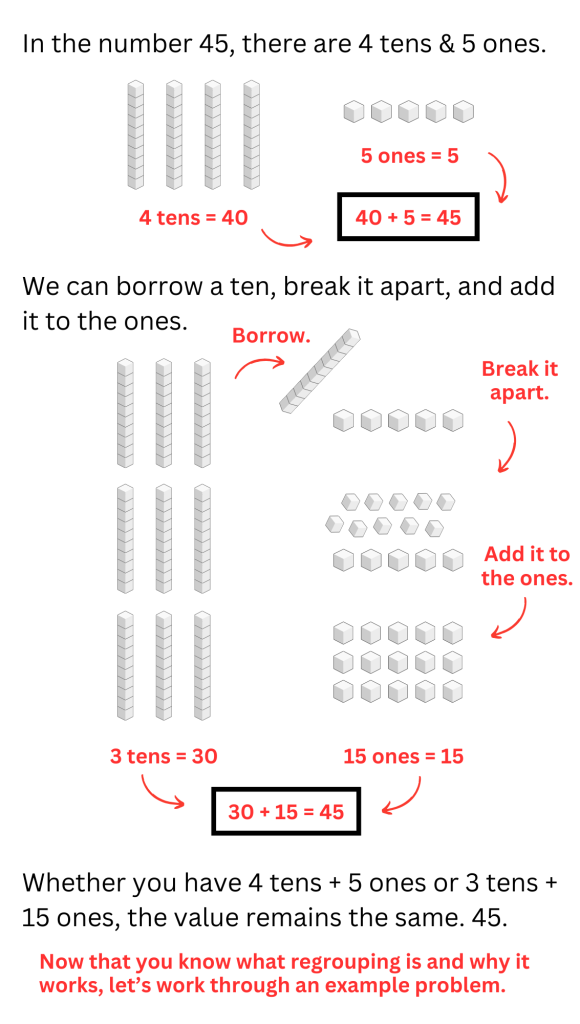Double Digit Subtraction with Regrouping (Borrowing) - K12 Math Worksheets