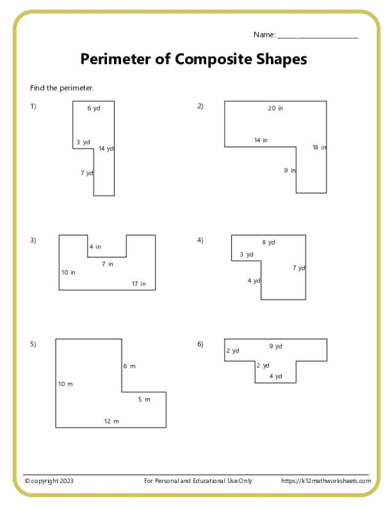 4th Grade Geometry Worksheets