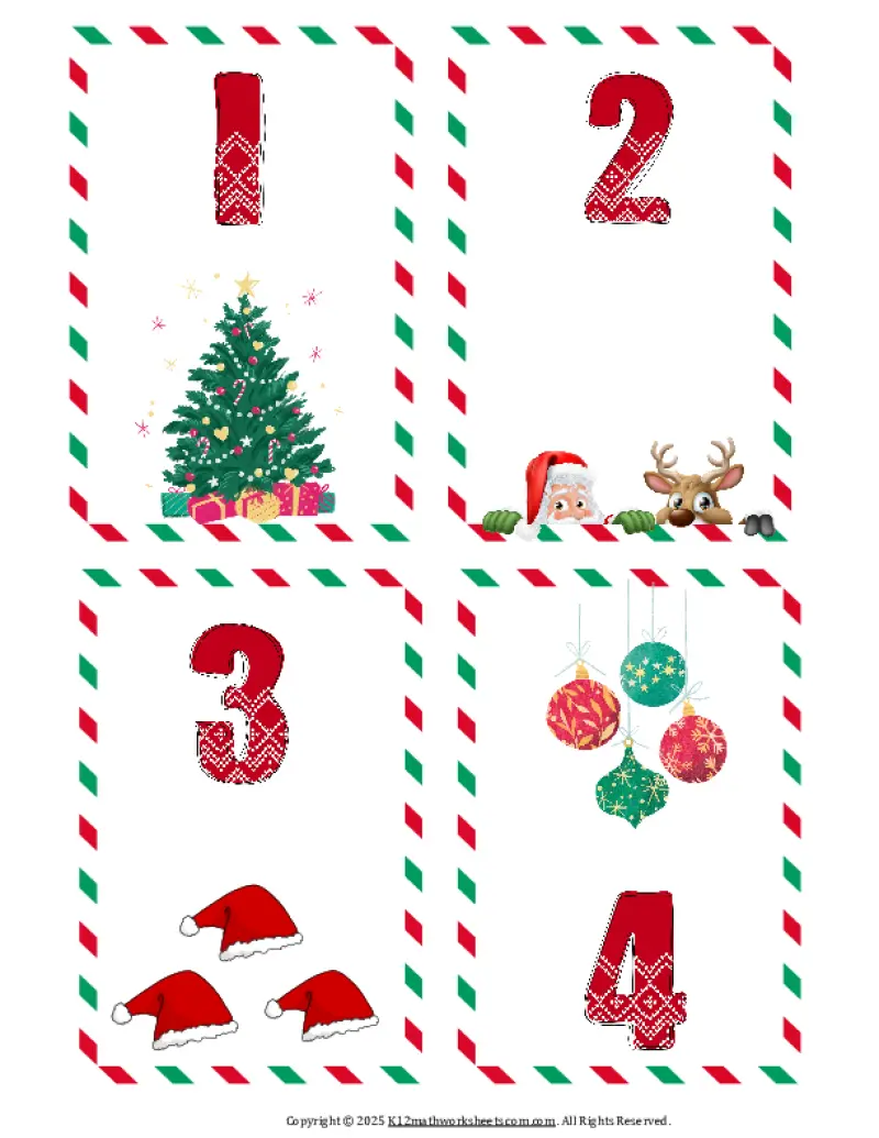 Preschool Number Flash Cards | Printable PDFs