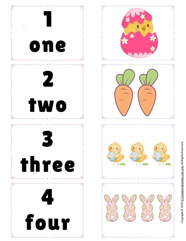 Preschool Number Flash Cards | Printable PDFs