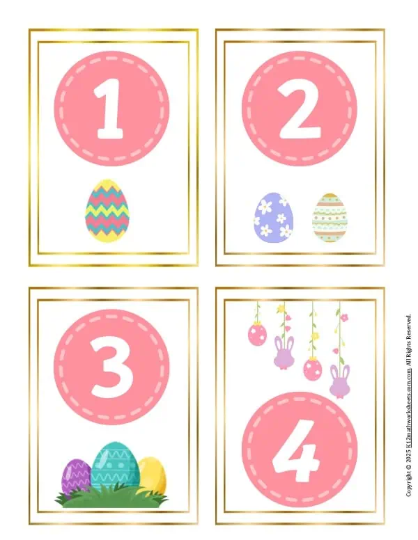 Preschool Number Flash Cards | Printable PDFs