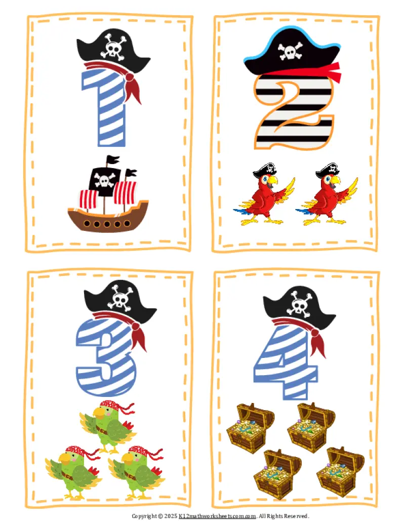 Preschool Number Flash Cards | Printable PDFs